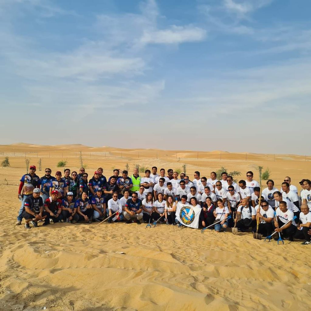 Pinoy community groups conduct tree planting, community service in UAE ...