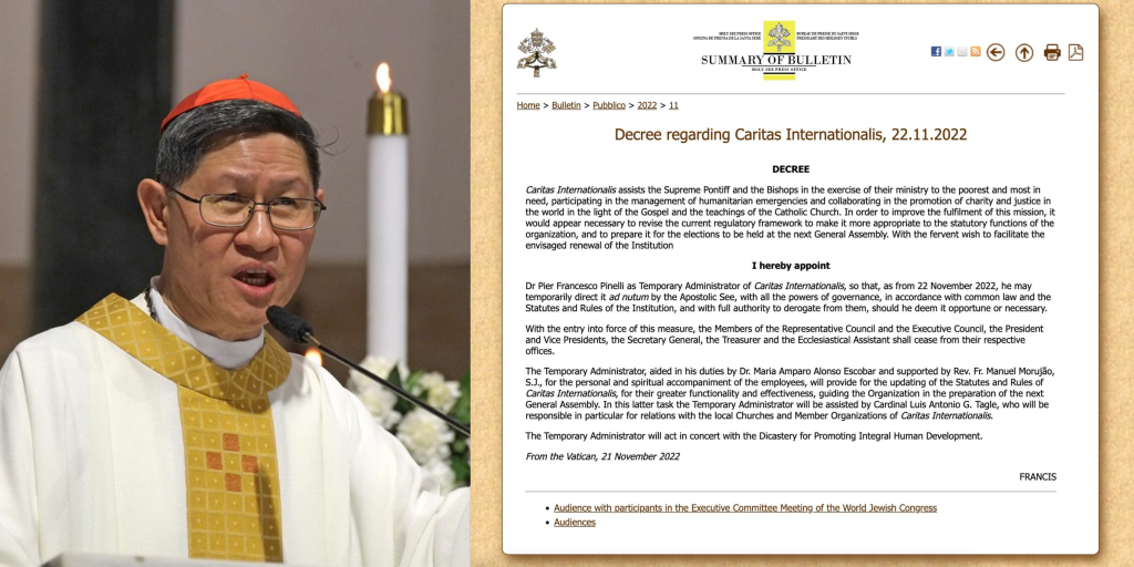 Tagle clarifies removal from Caritas is not about sexual abuse ...
