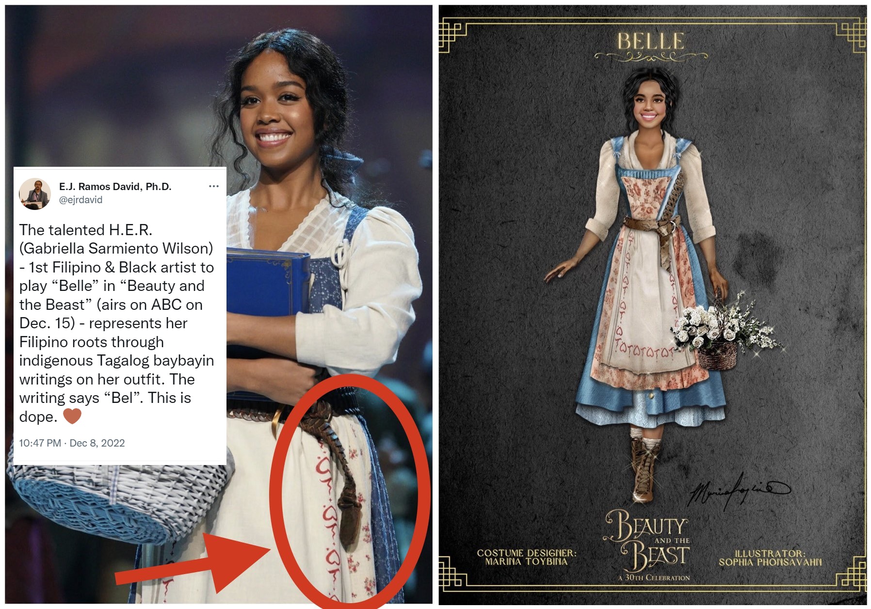 Fil-Am singer H.E.R. spotlights Filipino heritage as Disney's "Belle ...