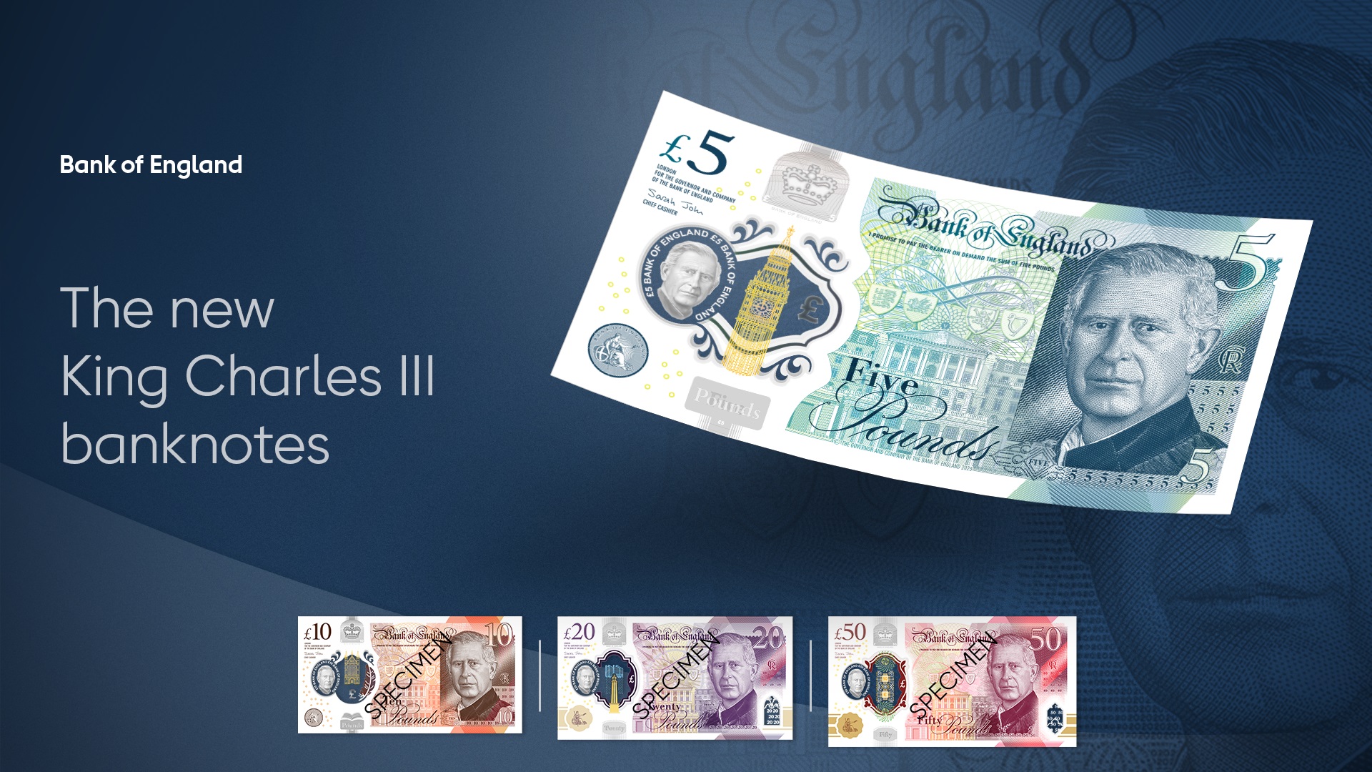 LOOK: New UK banknotes feature King Charles III - The Filipino Times