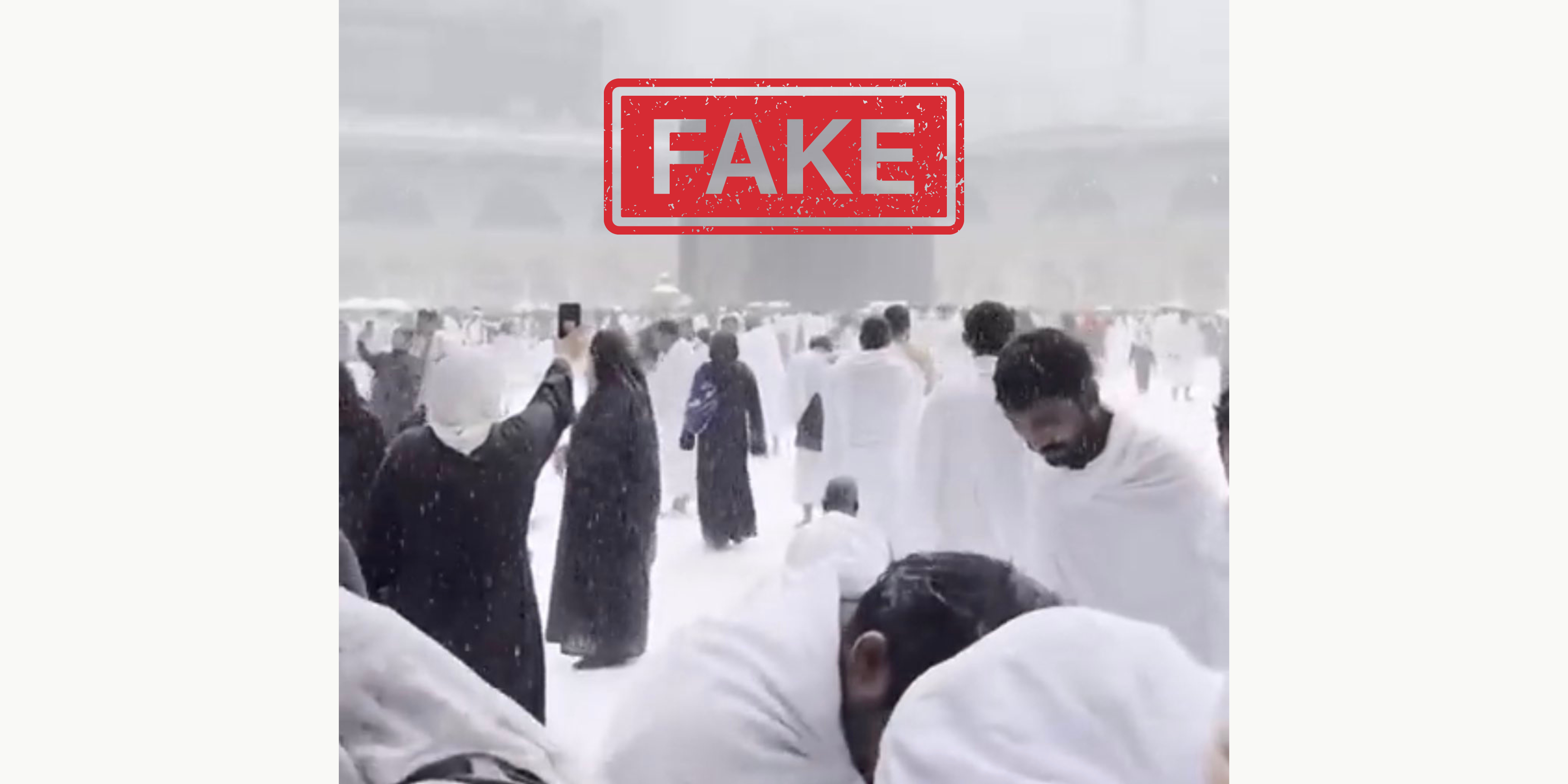 FAKE NEWS: Viral video showing snowfall in Saudi’s Grand Mosque is not ...