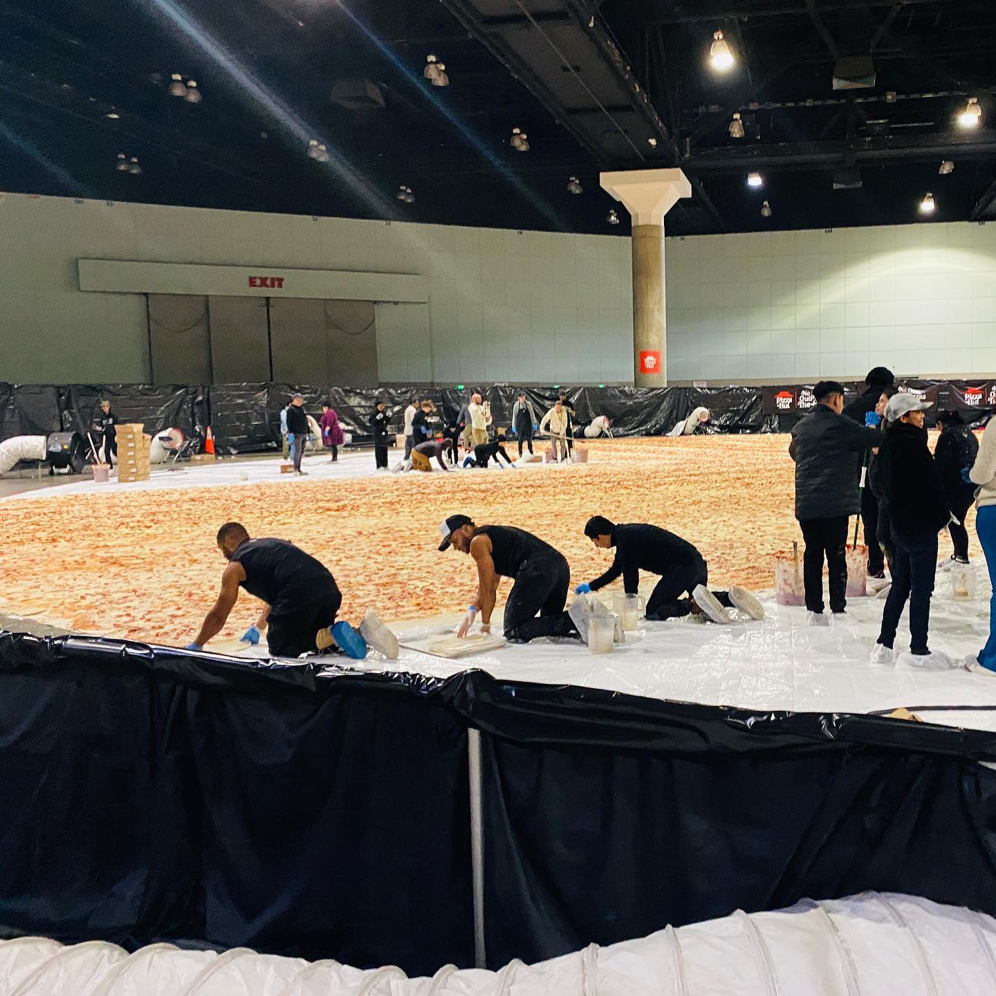 LOOK: New record set for "World's Largest Pizza" on January 2023 - The ...