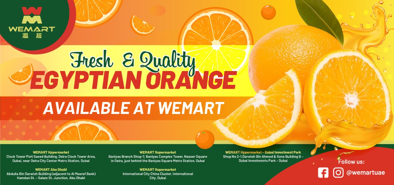 WEMART launches Egyptian Orange as its latest product this 2023 - The ...