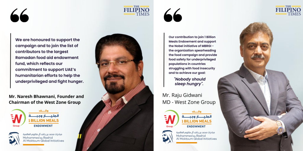 West Zone Group joins 1 Billion Meals Endowment Campaign with AED 10 ...