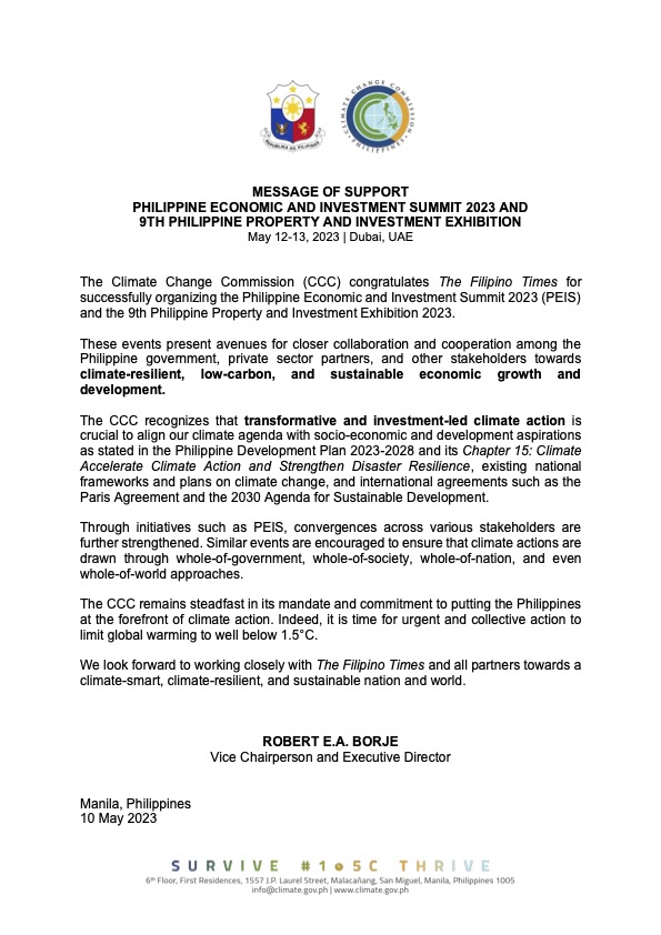 CCC applauds Philippine Economic and Investment Summit 2023 and PPIE ...