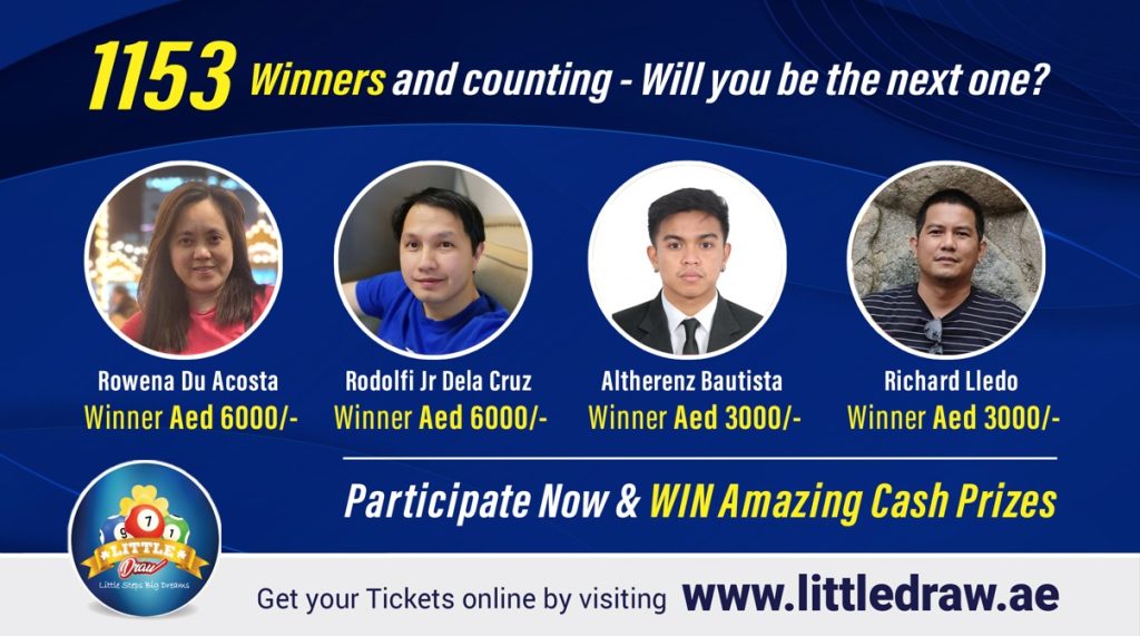 Be the next millionaire with UAE’s most popular 3-number raffle “Little ...