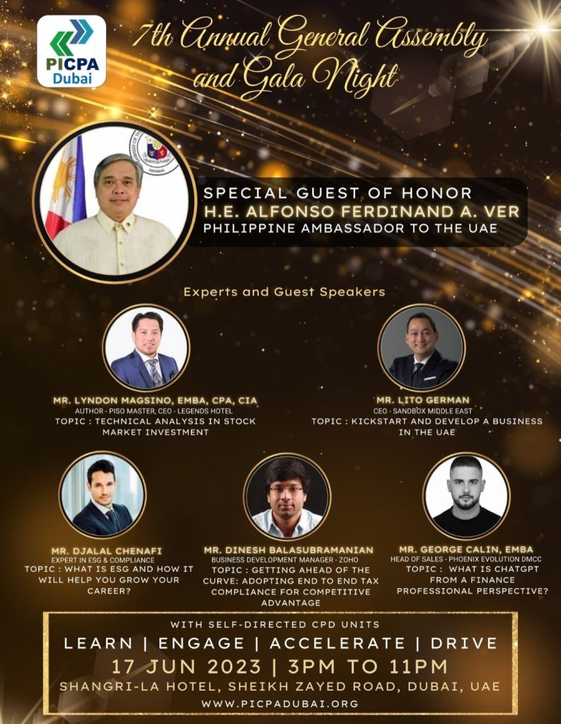 PICPA Dubai's Annual General Assembly and Gala Night: A Must-Attend Event for Finance ...