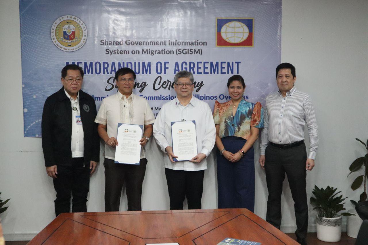 BI, CFO sign agreement on shared system on migration – The Filipino Times