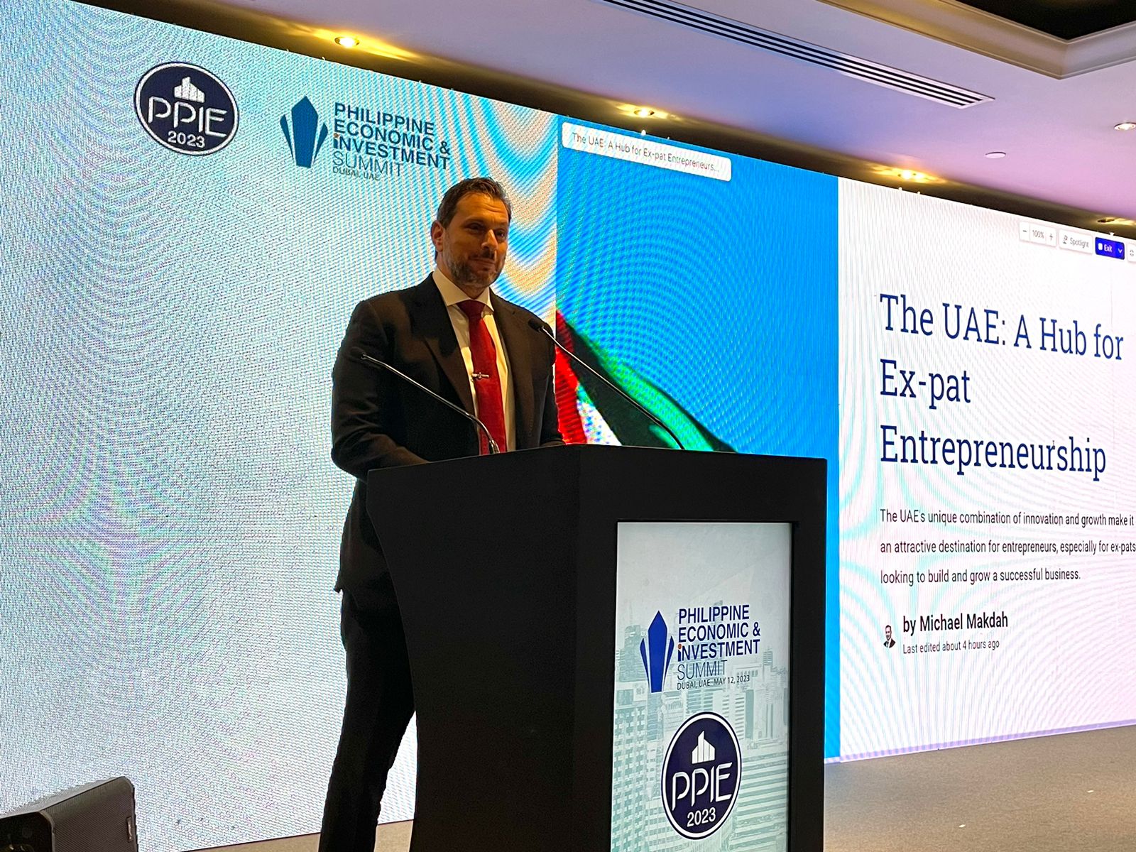 UAE's Director of Market Intelligence presents business opportunities ...