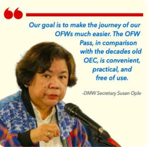 Bye OEC, Hello OFW Pass! - The Filipino Times