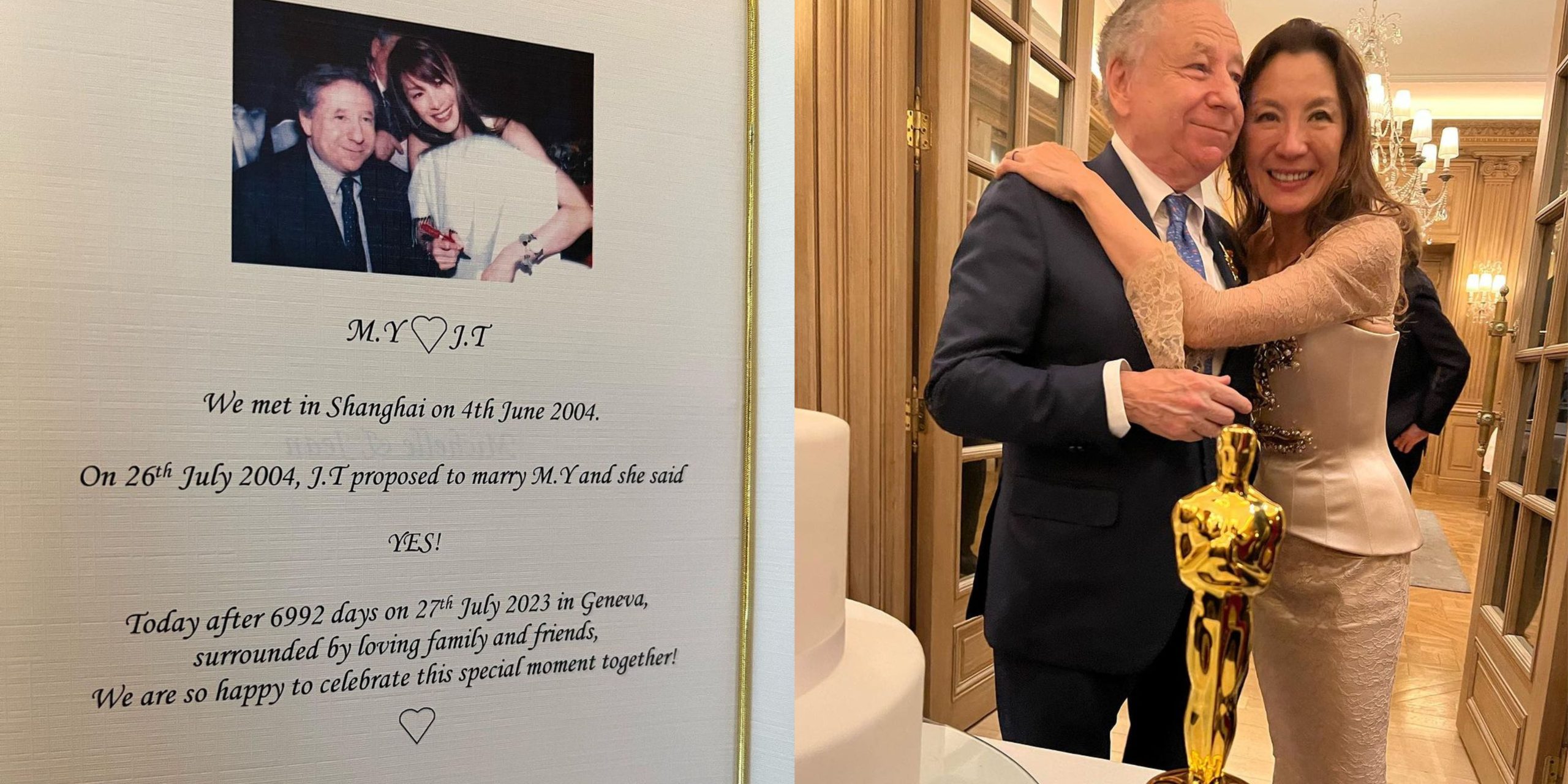 Michelle Yeoh and Jean Todt tie the knot after 19-year engagement - The ...