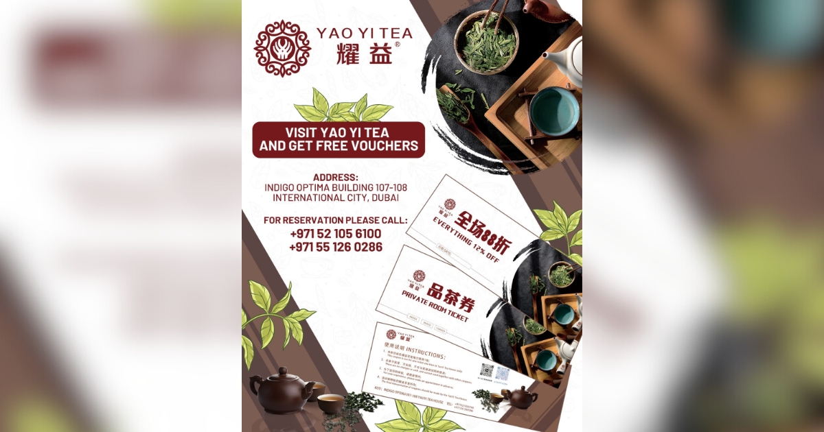 Yao Yi Tea House showcases traditional Chinese Tea making as WEMART Abu ...