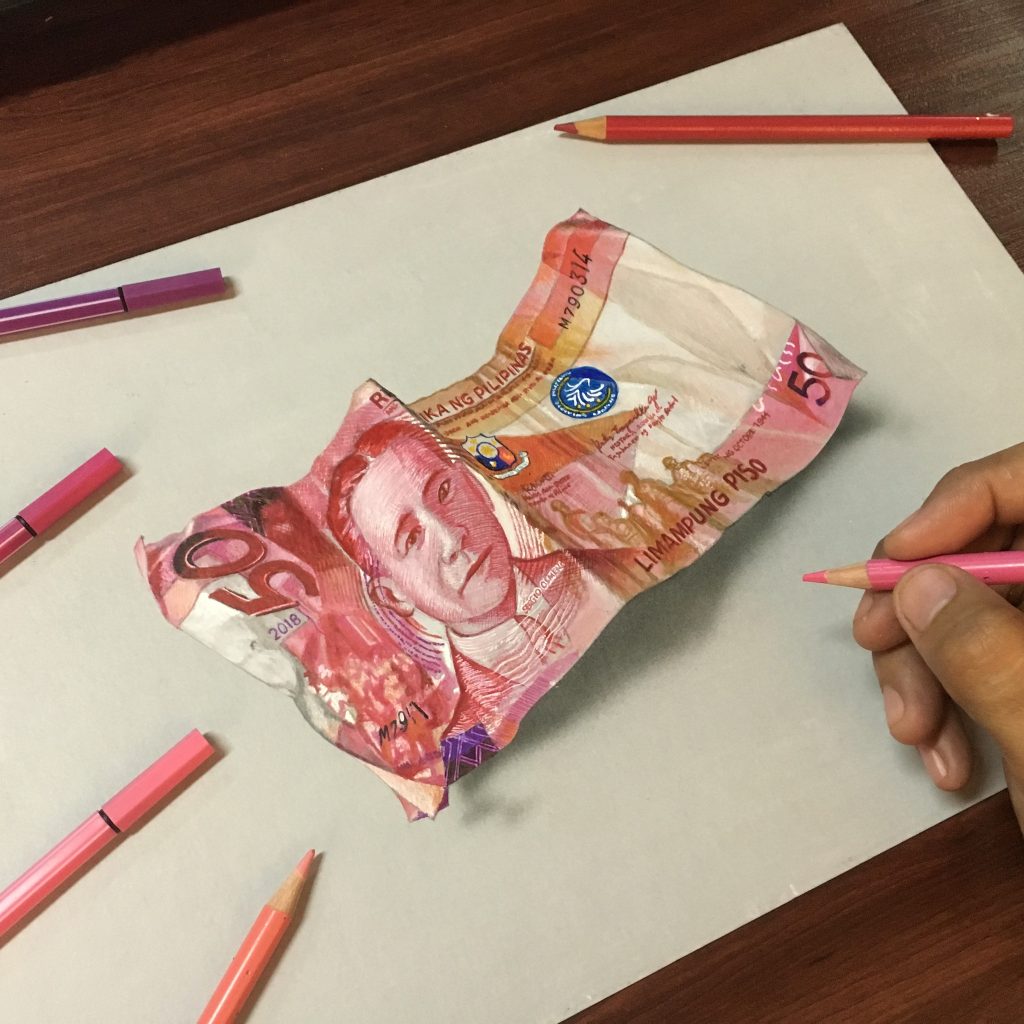 'Parang totoong pera': Local artist transforms money into art - The ...