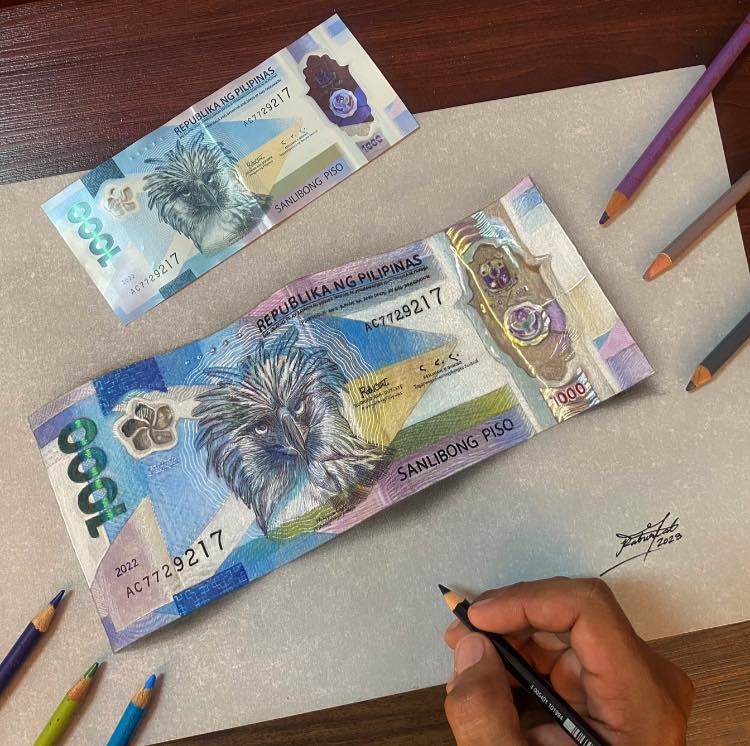 'Parang totoong pera': Local artist transforms money into art - The ...