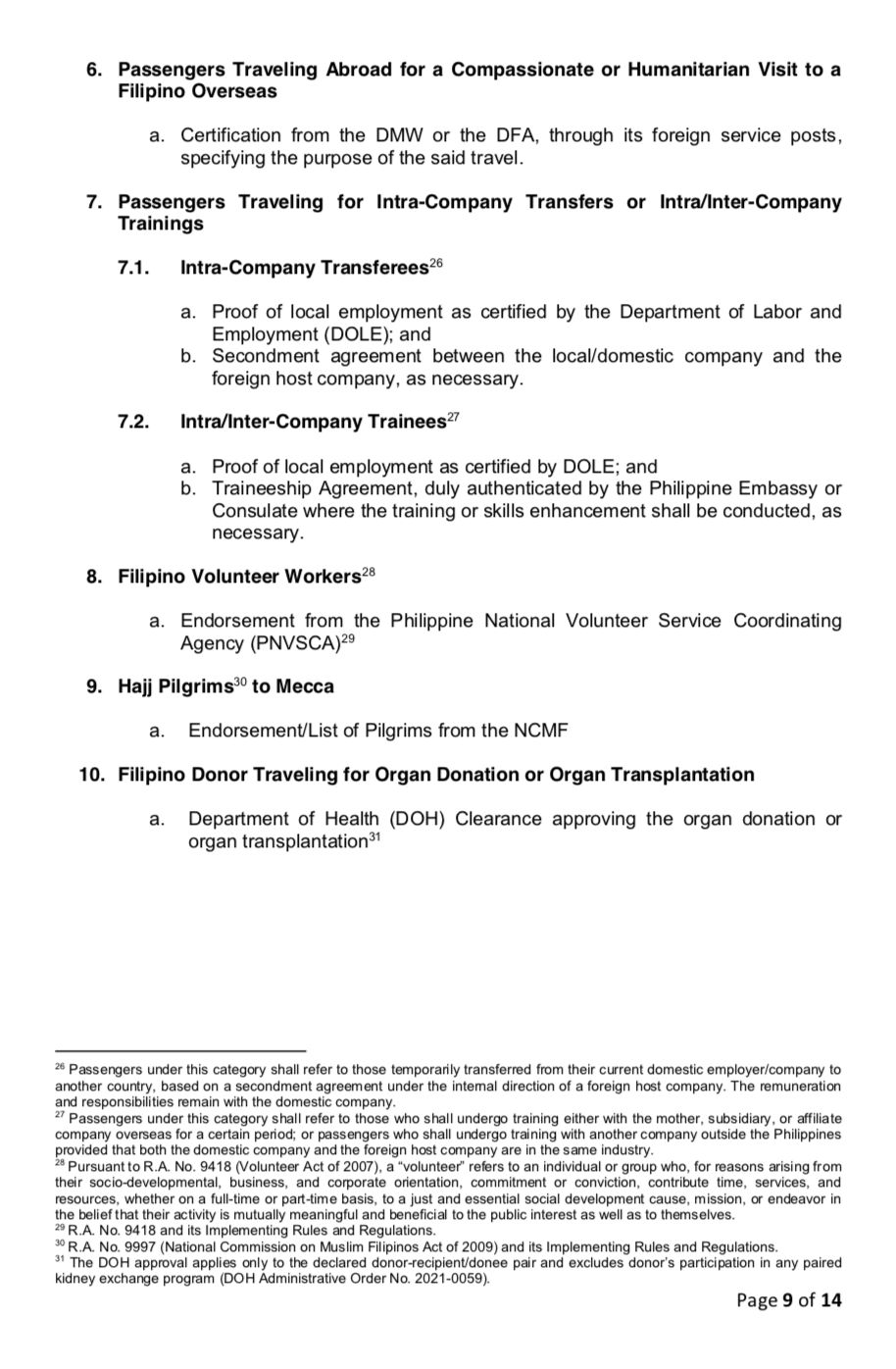 Only 4 basic docs needed: Philippines issues revised guidelines for ...