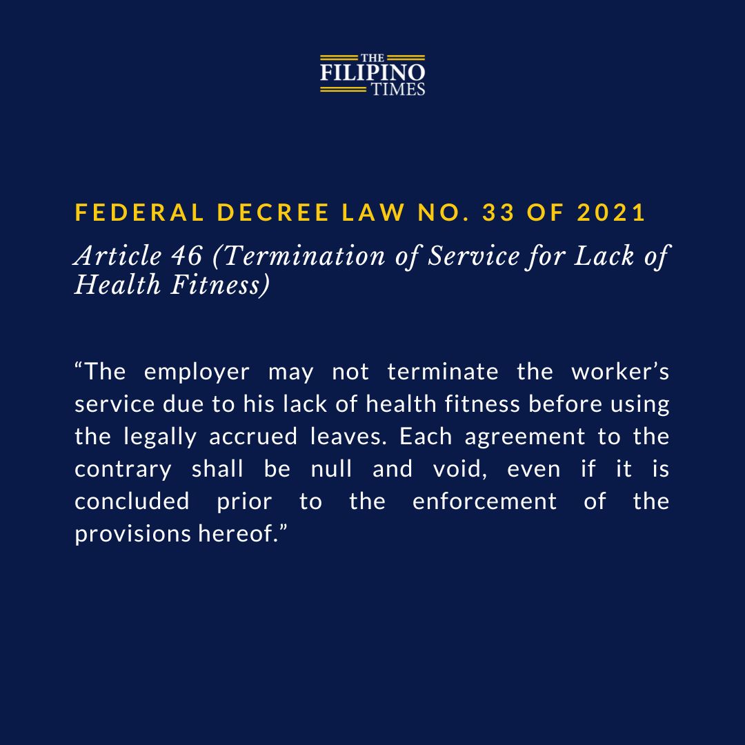 OFW Guide: UAE bars discrimination of employee based on mental health ...