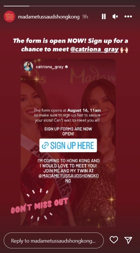 Catriona Gray's wax figure moves to Hong Kong - The Filipino Times