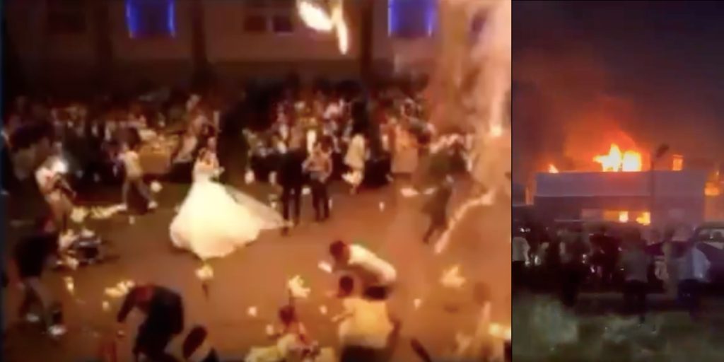 Over 100 guests dead after fire strikes wedding reception - The ...