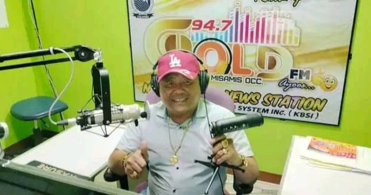 Radio broadcaster shot dead during live airing in Misamis Occidental ...