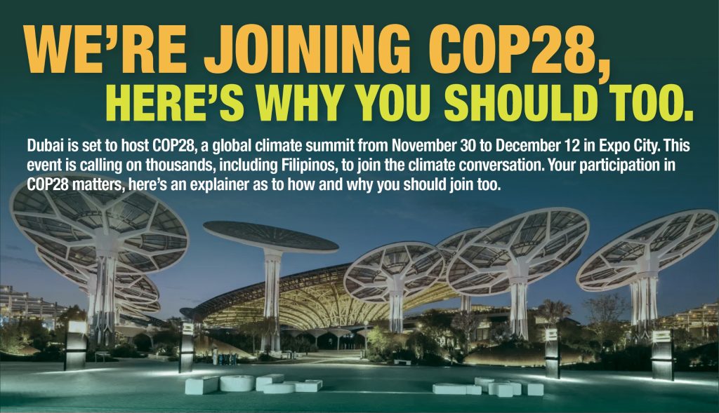 We’re joining COP28, here’s why you should too - The Filipino Times