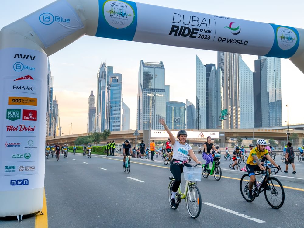 More than 35,000 cyclists take over Sheikh Zayed Road for Dubai Ride ...