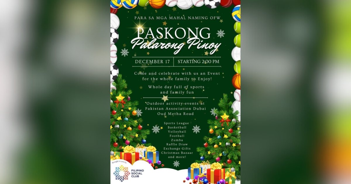 Filipino Social Club spreads holiday cheer with “Paskong Palarong Pinoy ...