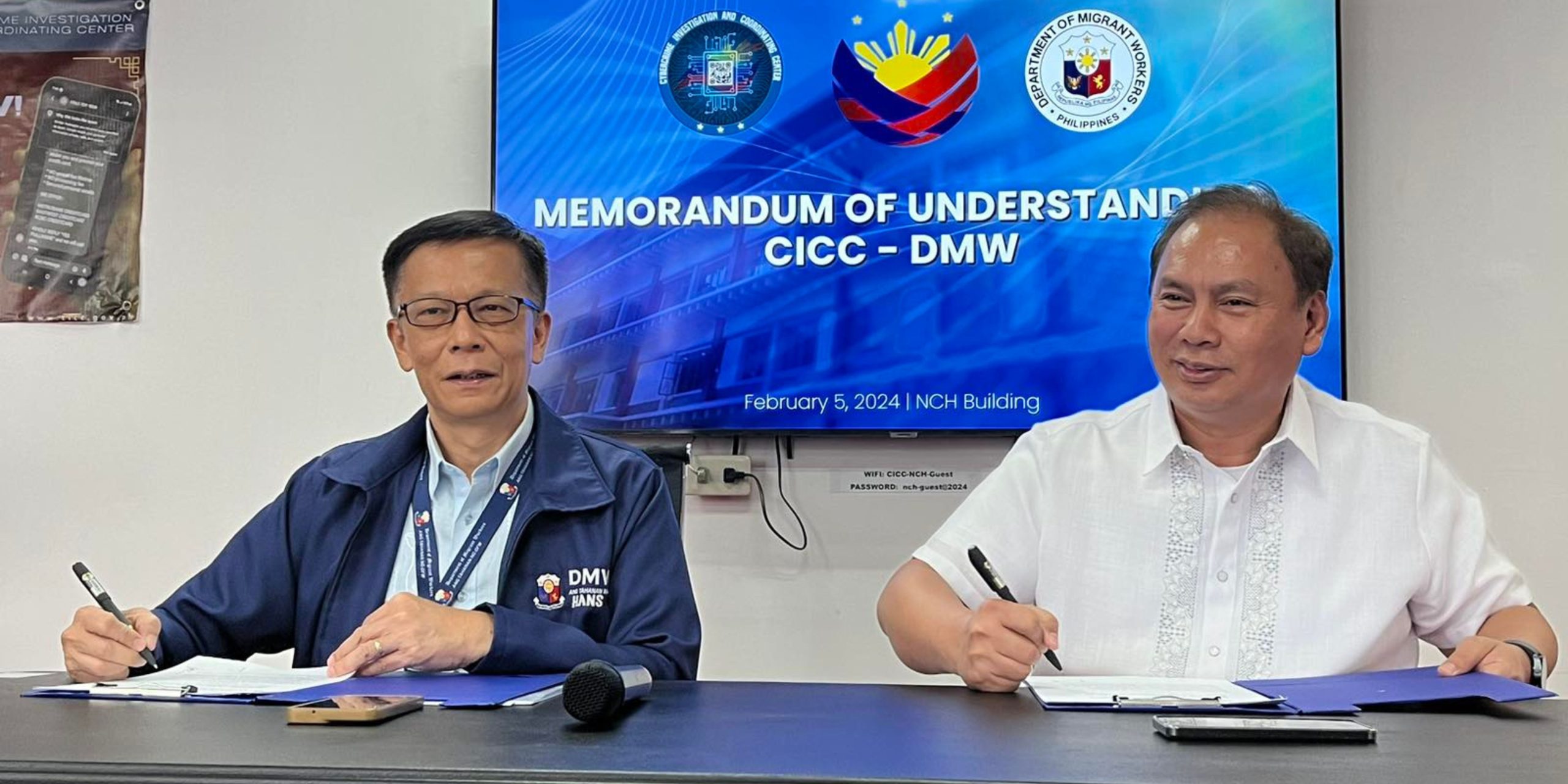 CICC, DMW unite to protect OFWs from cybercrime - The Filipino Times