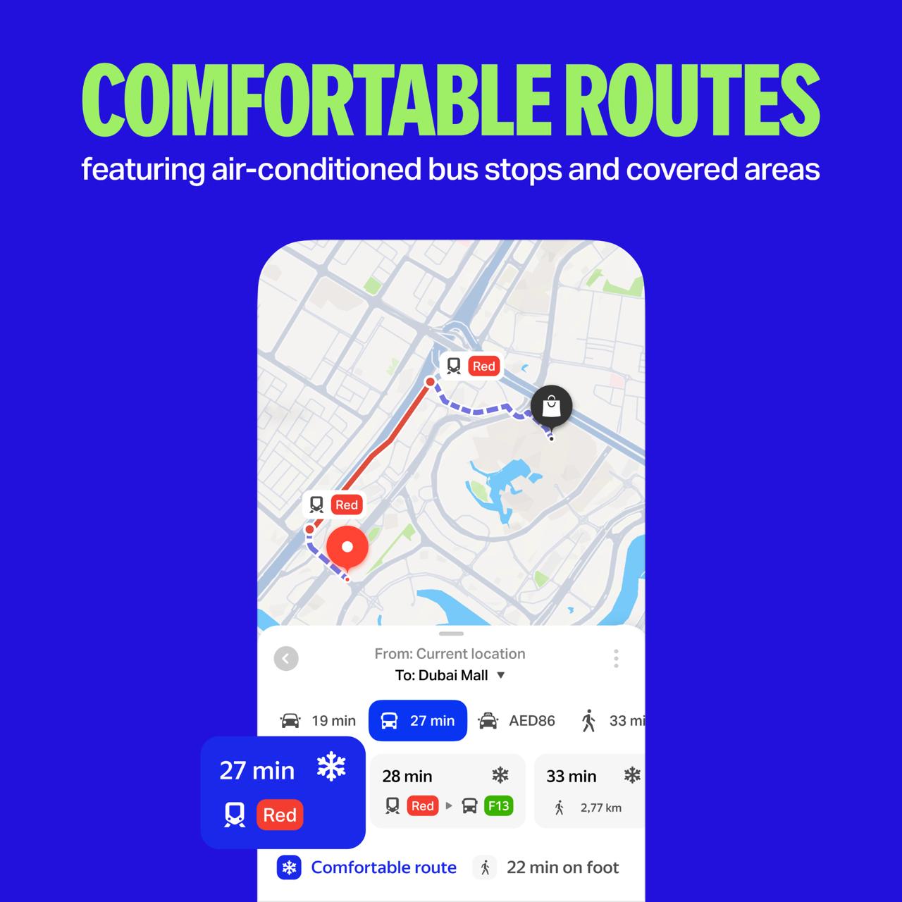 Yango Maps offers comfort in the heat with routes that feature covered ...