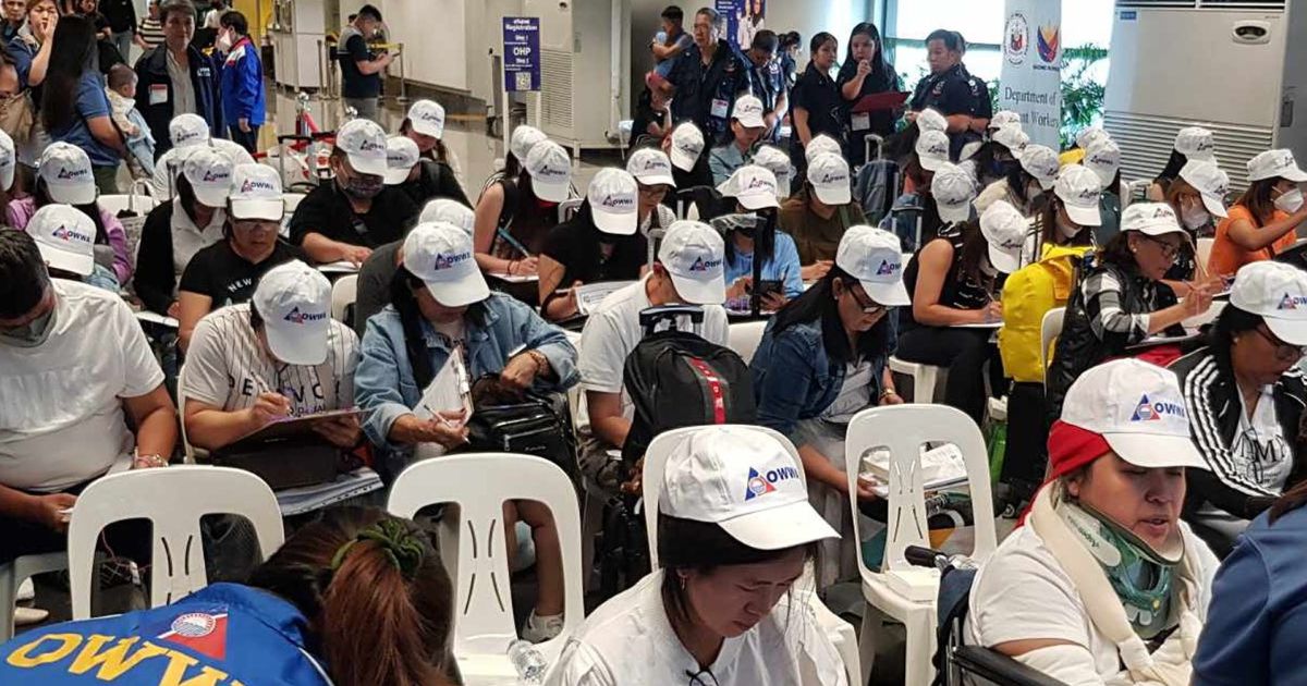 60 OFWs, 1 baby repatriated from Israel - The Filipino Times