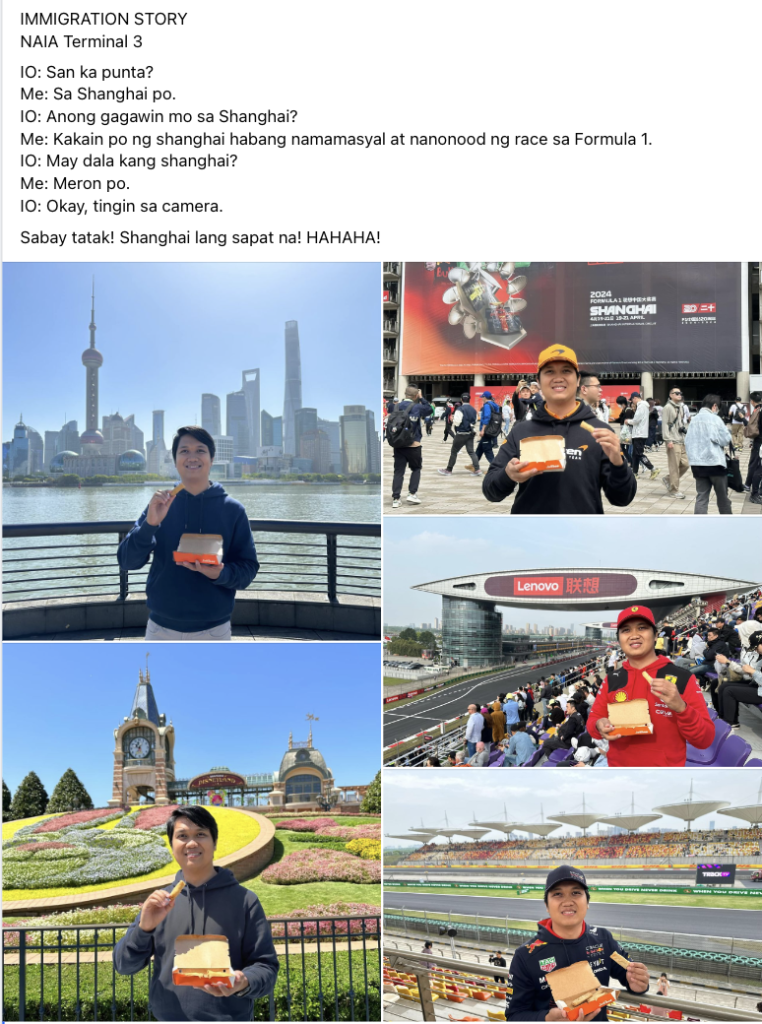 Pinoy's 'Shanghai' roll adventure wins the internet - The Filipino Times