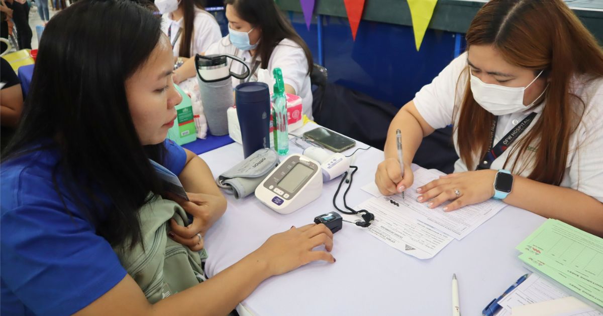 DMW conducts free medical services for OFWs, families in PH - The ...