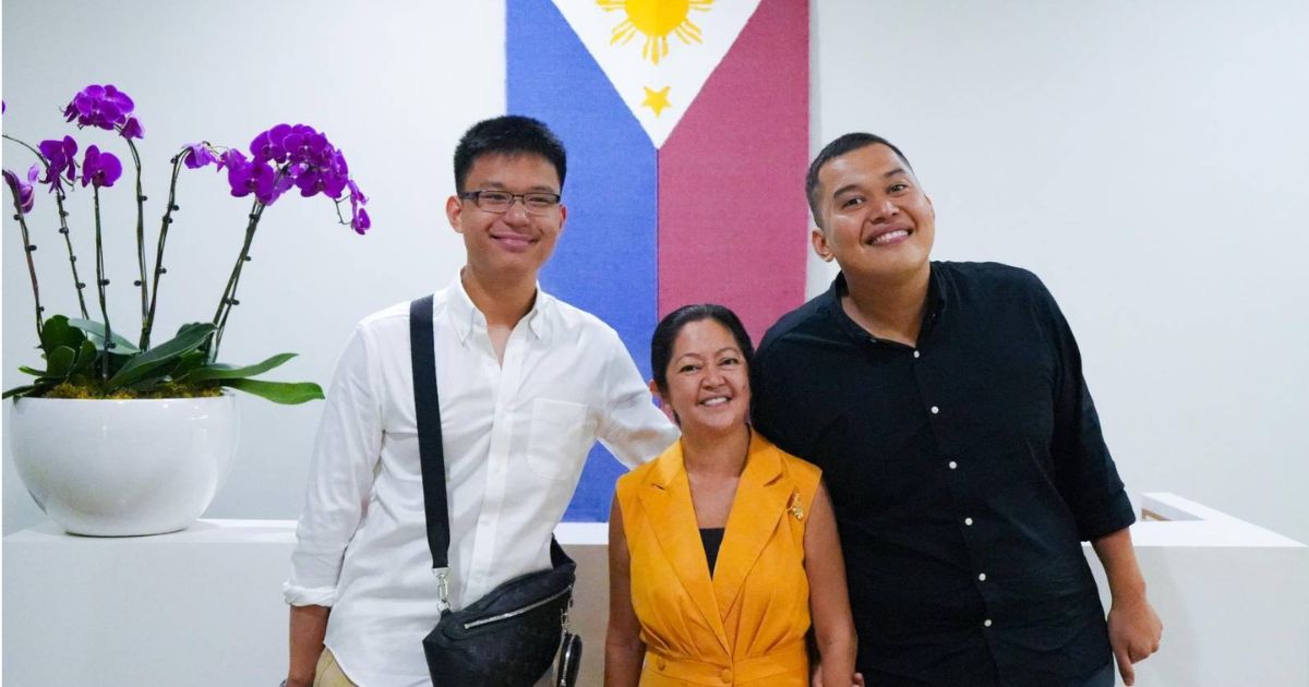 Liza Araneta-Marcos meets with Bimby, Joshua Aquino - The Filipino Times
