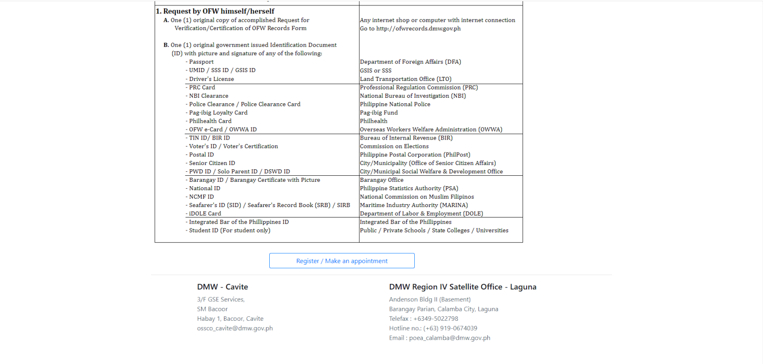 How to book an online appointment to get your OFW records – The ...