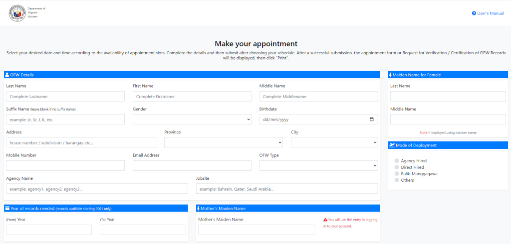 How to book an online appointment to get your OFW records - The ...