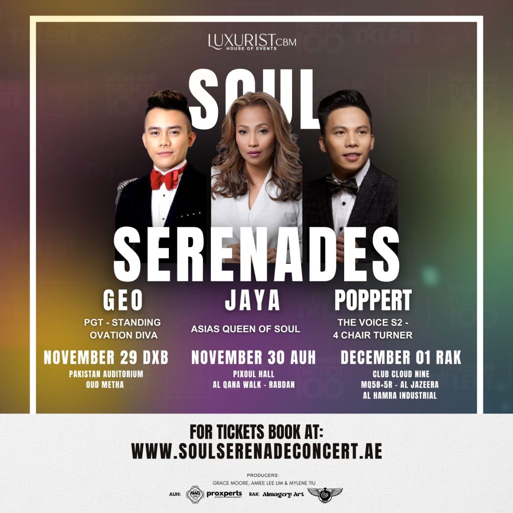Jaya, Soul Serenades Concert: Feel the heartbeat of OPM in Dubai - The ...