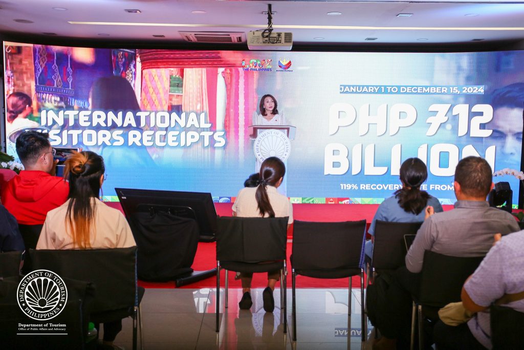 DOT reports P712B in 2024 visitor receipts; unveils programs for 2025 - The Filipino Times