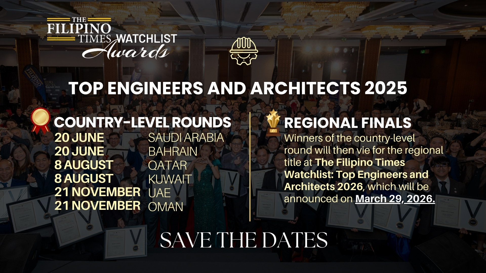 The Filipino Times expands its prestigious Watchlist Awards to country levels before advancing ...