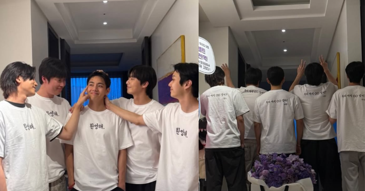 Wooga Squad reunites with BTS’ V after military discharge - The ...