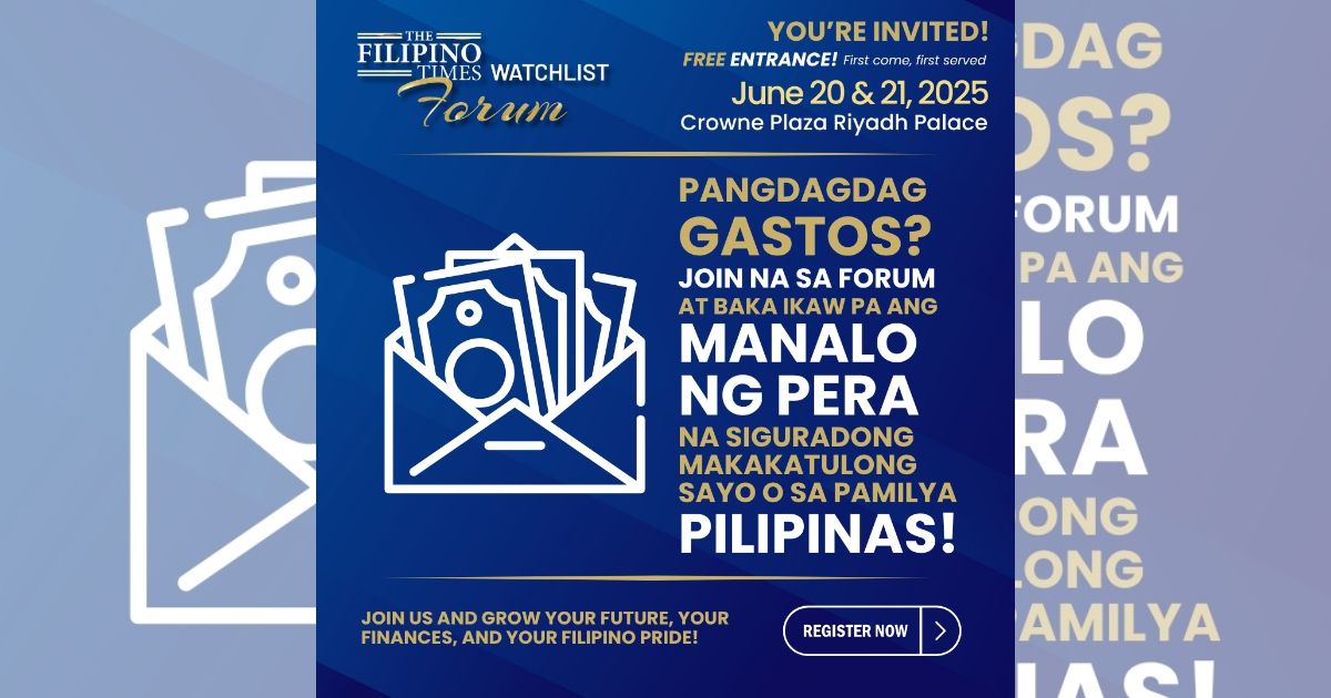 Round-trip ticket, cash, and more up for grabs at Filipino forum in ...