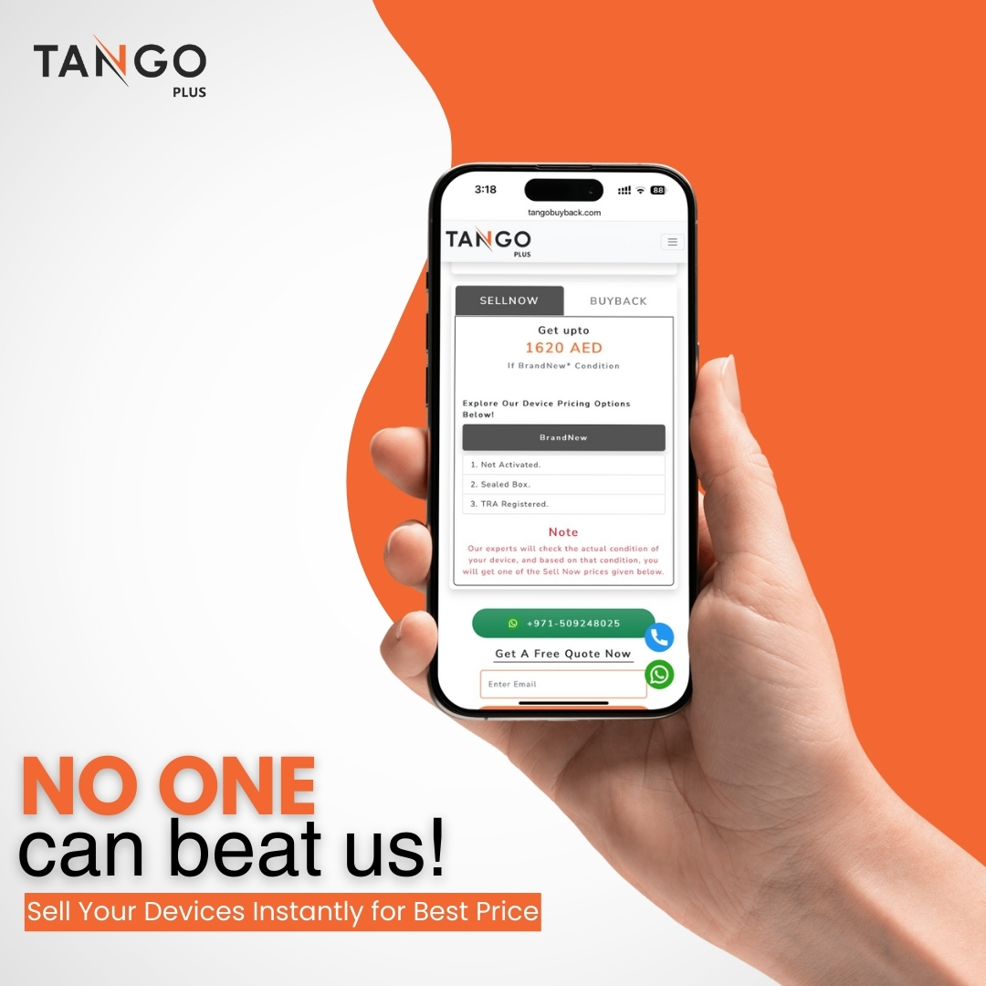 Need instant cash in Dubai or Sharjah? Sell or securely buy back your device with Tango Plus ...