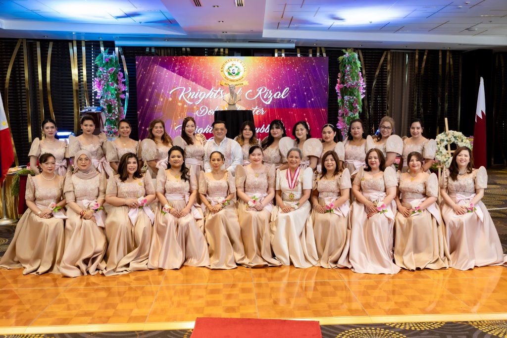 Las Damas de Rizal Doha chapter marks first anniversary with induction ...