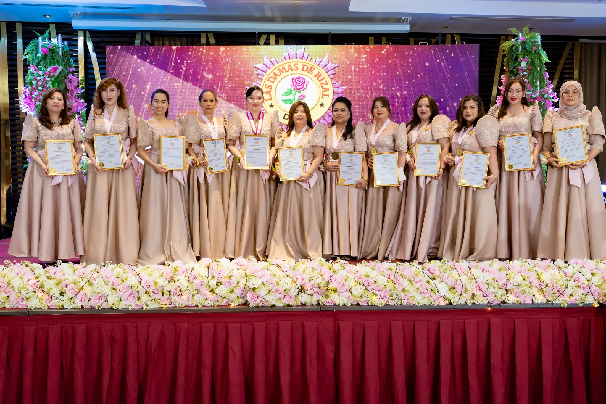 Las Damas de Rizal Doha chapter marks first anniversary with induction ...