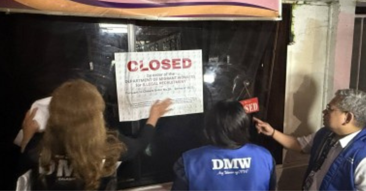 DMW shuts down illegal recruitment fronts in Cavite - The Filipino Times