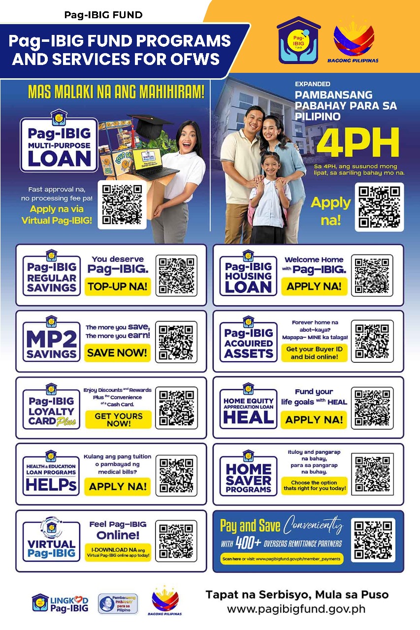 Access Pag-IBIG membership services, loan consultations at OFW Serbisyo Caravan in Dubai - The ...