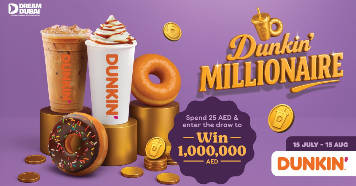 Your next Dunkin’ run can make you a millionaire! - The Filipino Times